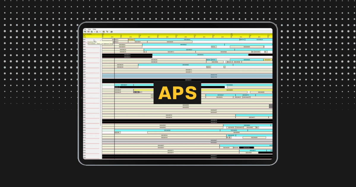 APS: Advanced Planning and Schedulling software combined… | BMSvision